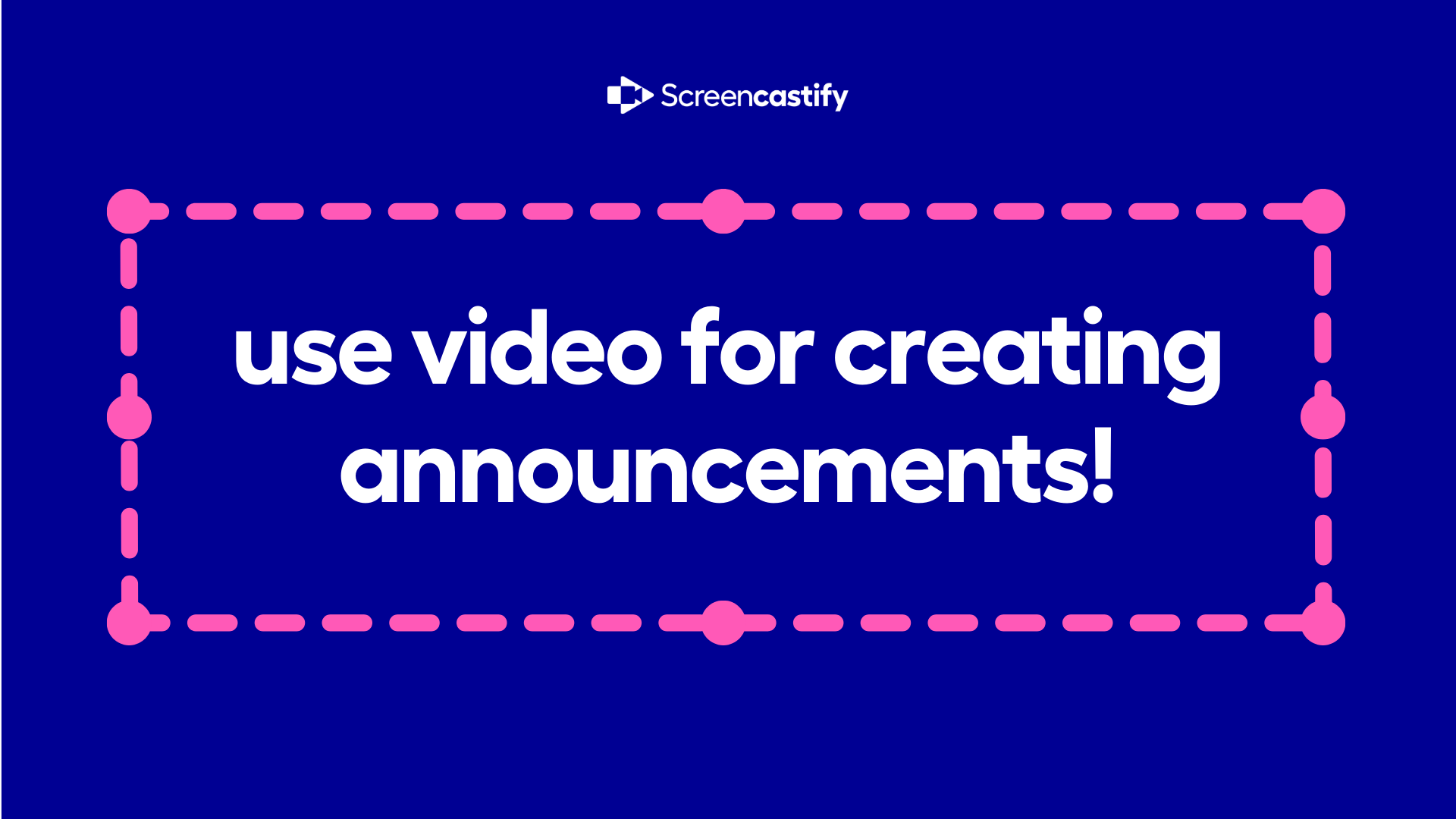 Quick Tip: Use Video to Create Announcements! | Screencastify